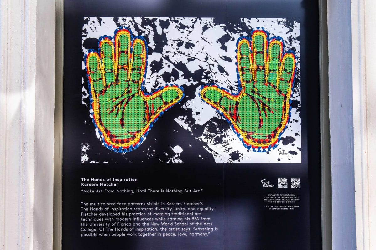 Hands of Inspiration | Artist Kareem Fletcher | Seaport District NYC
